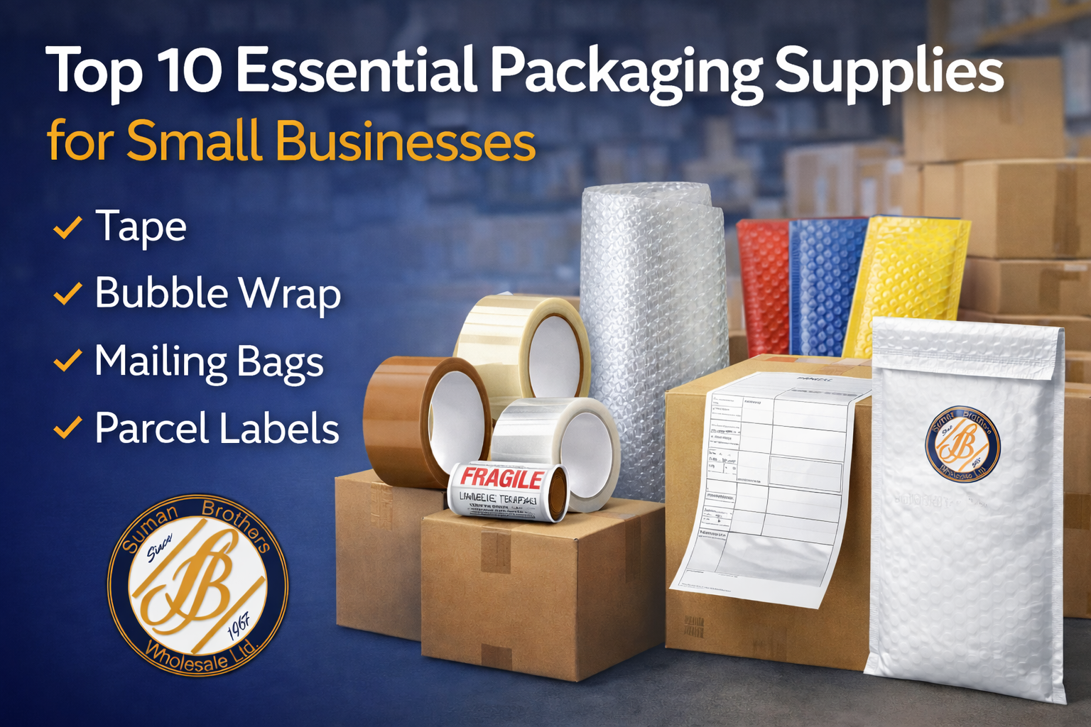 Essential Packaging Supplies for Small Businesses UK | Suman Brothers