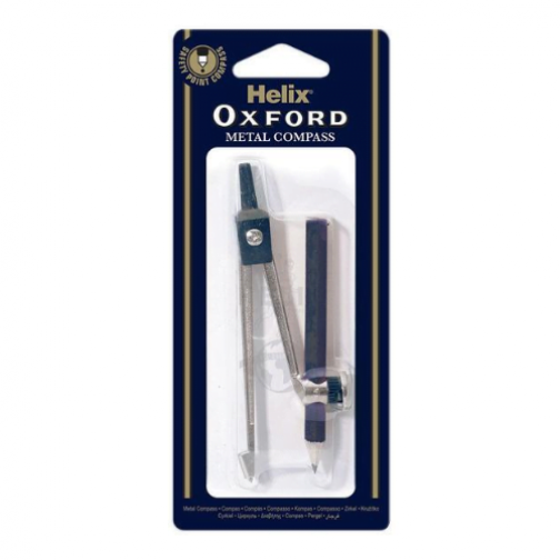 Helix Oxford Metal Compass with 3.5" Pencil – Precision Geometry Tool ...