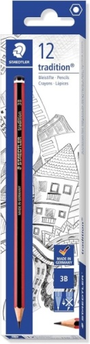 Staedtler Pencils - Tradition 3B, Pack of 12 | Suman Brothers