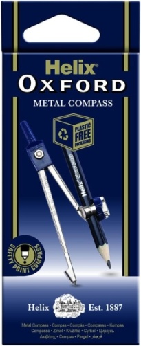 Helix Oxford Metal Compass with 3.5" Pencil – Precision Geometry Tool ...